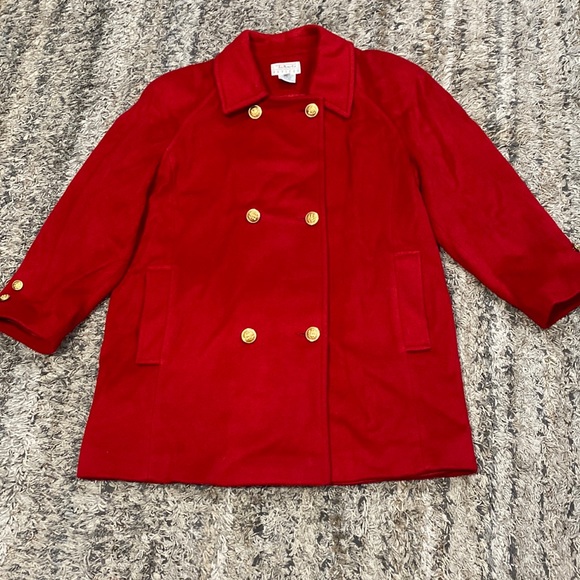 Talbots | Jackets & Coats | Vintage Talbots Petites Red 75 Wool ...